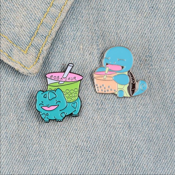 Hot Topic | Jewelry | Bobasaur Pin Set | Poshmark